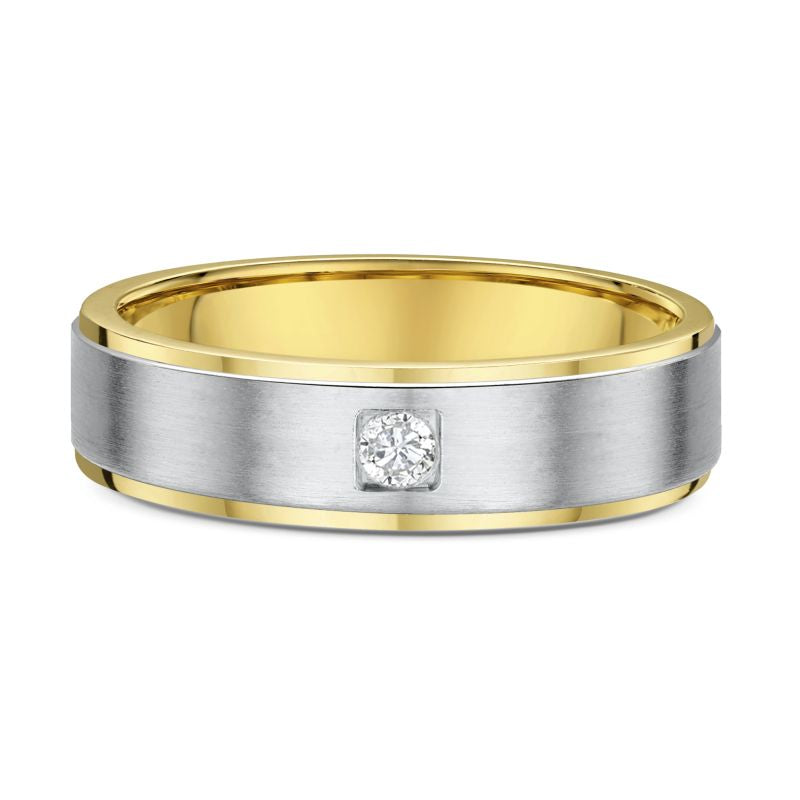 Step Single Diamond Wedder Two Tone Men s Ring JacobsonsJewellery step-single-diamond-wedder-two-tone-men-s-ring-jacobsonsjewellery